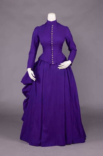 MAUVINE PURPLE DAY DRESS, EARLY 1880s (#0160) on May 10, 2022 | Augusta ...