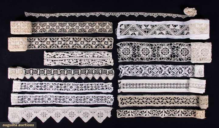 Reticella Needle Lace Examples & Yardage, 17th 19th C