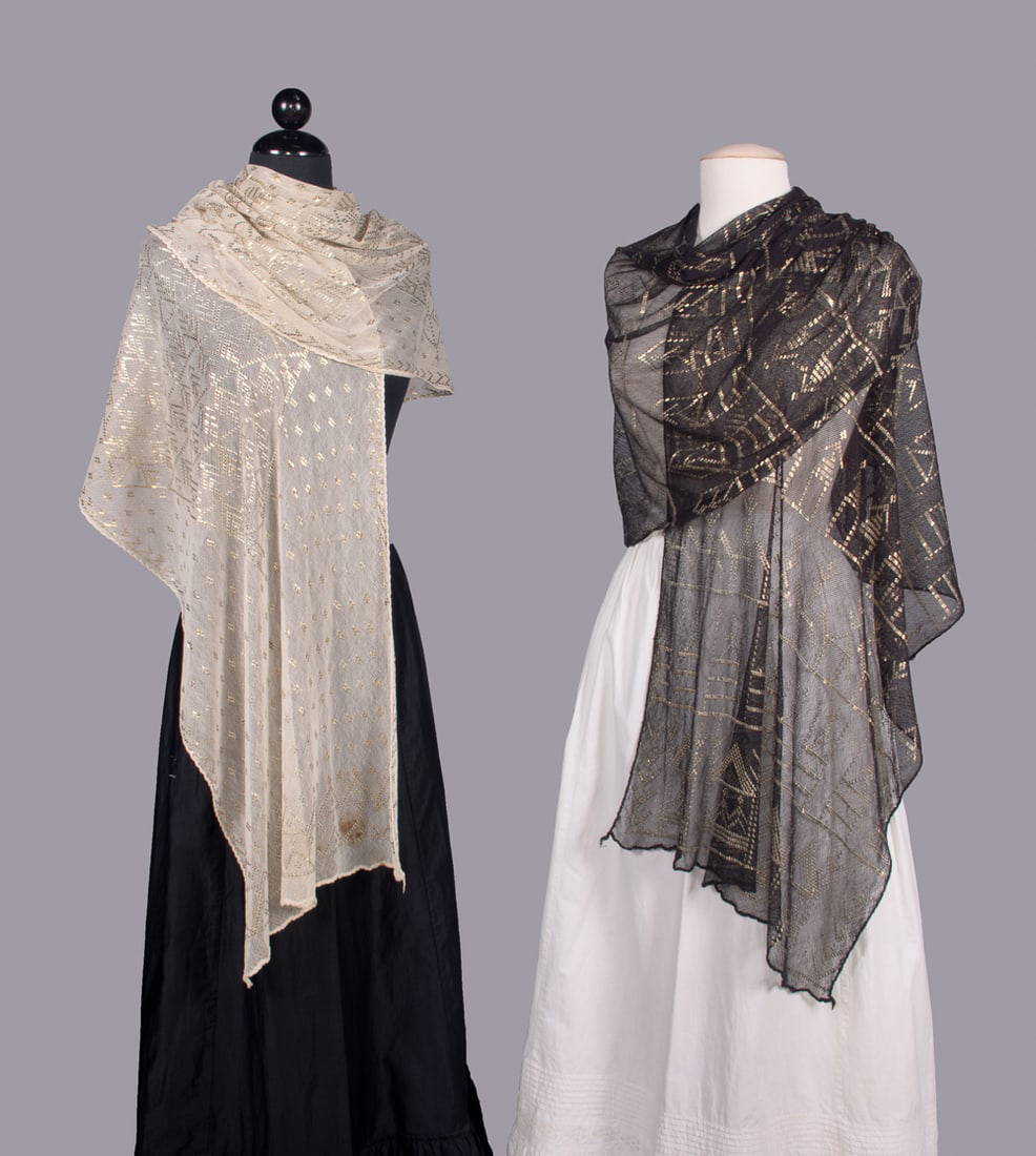 Two Assuit Shawls, Egypt, 1920s Auction
