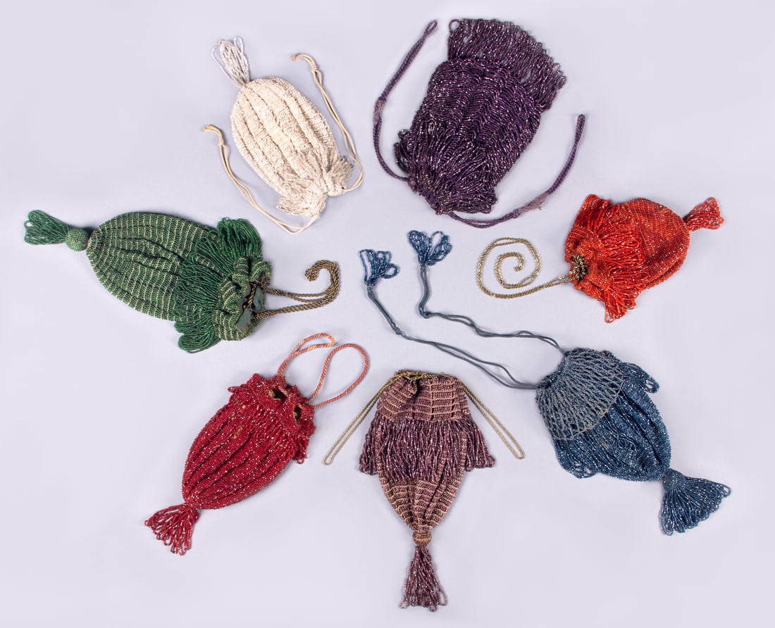 Collection Of Knitted Beaded Reticules, Czech, 1920s-1930s Auction