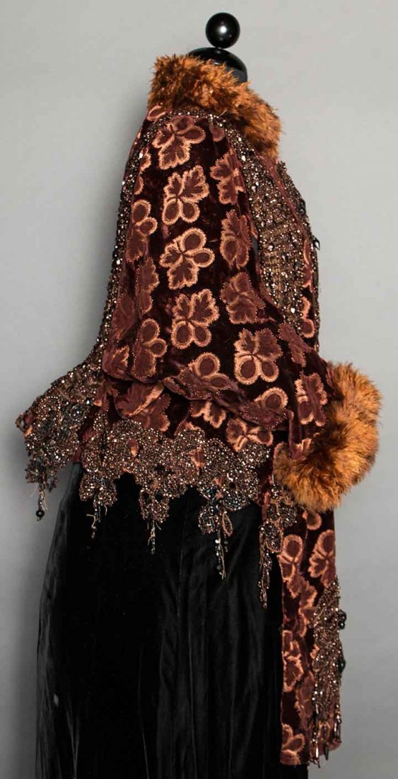 CUT VELVET DOLMAN MANTLE, 1880