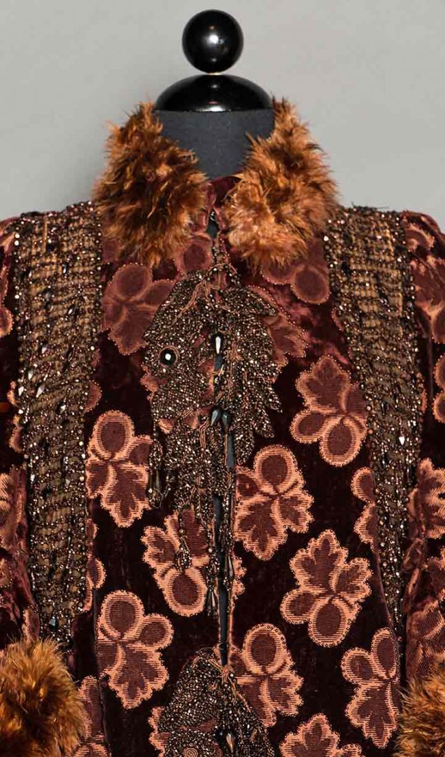 CUT VELVET DOLMAN MANTLE, 1880
