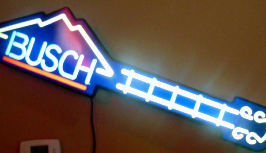 Busch Beer Guitar Neon Sign