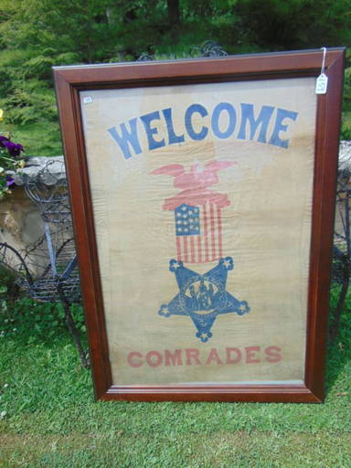 Rare 1867 G.A.R. Welcome Comrades Banner/Flag - Aug 11, 2020 ...