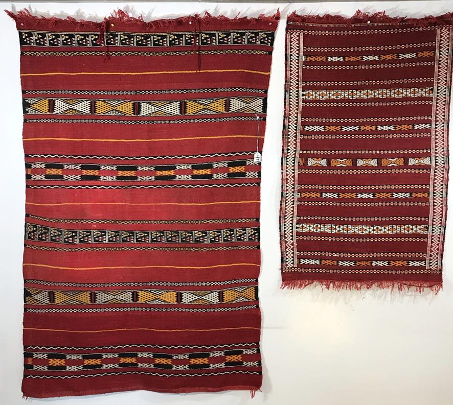 Two Native Central American Hand Woven Rugs