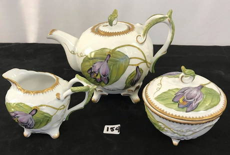 Anna Weatherley Hand Painted Porcelain Tea Set