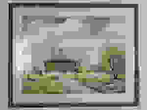 Edward Slade Listed Wis Artist Original Watercolo