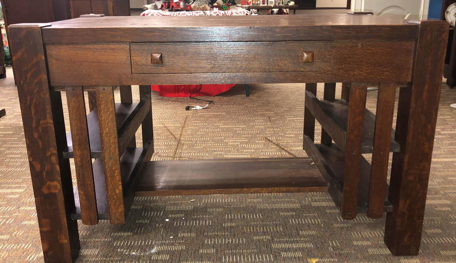 Mission Oak Library Desk