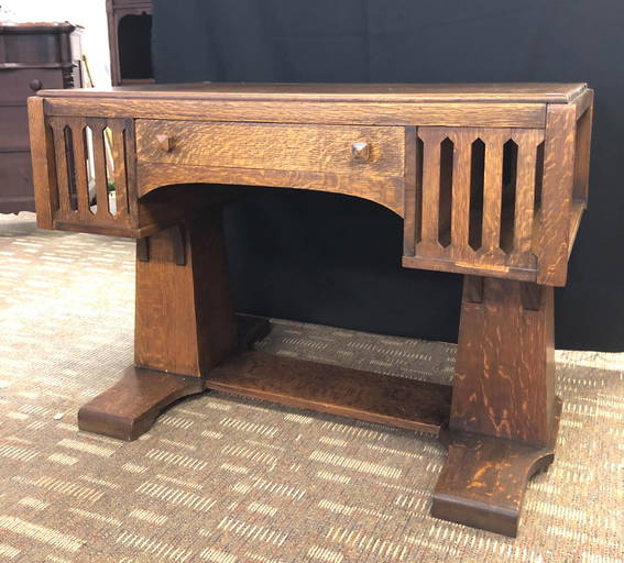 Mission Oak Library Table