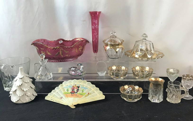 Lot Of Victorian Glassware 0417 On Sep 19 2022 Cedarburg Auction
