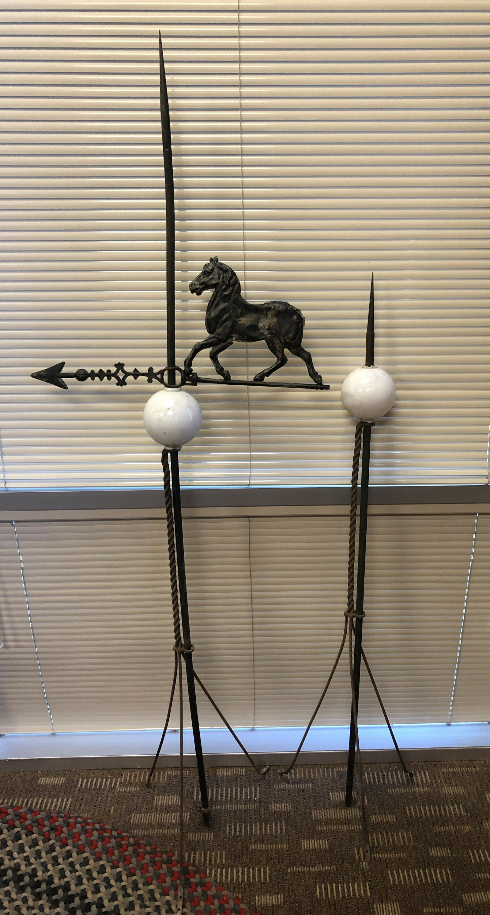 Pair Of Antique Barn Lightning Rods