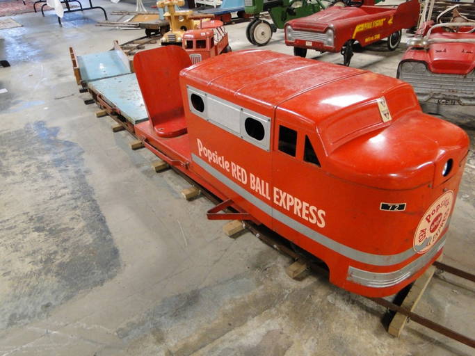 A Rare Popsicle Red Ball Express Ridem Train With