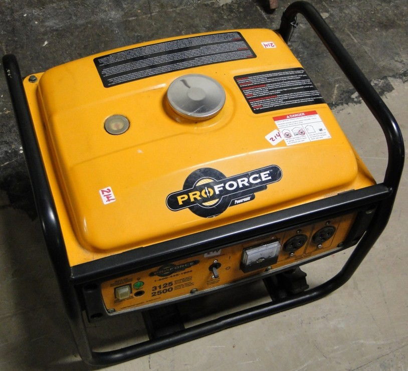214: Gas powered ProForce generator, 3125 max watts, ru