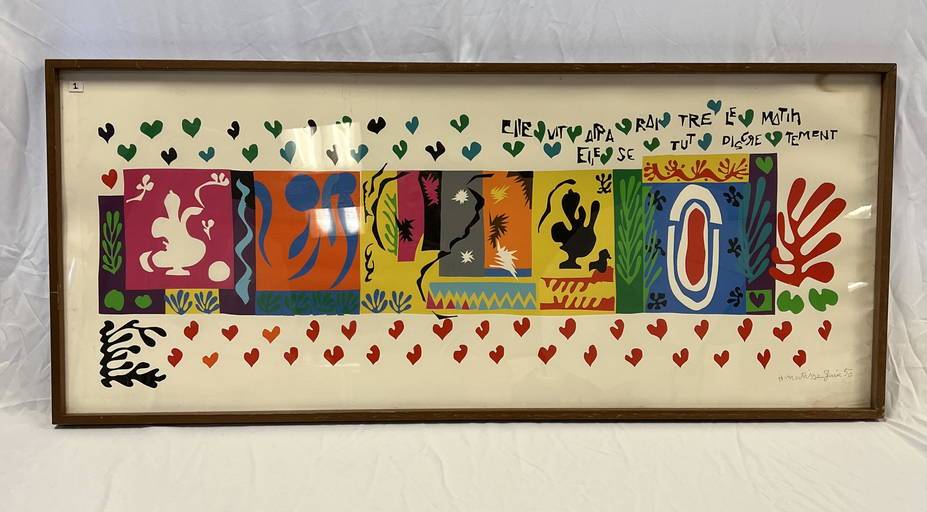 Henri Matisse 1950 Signed Lithograph