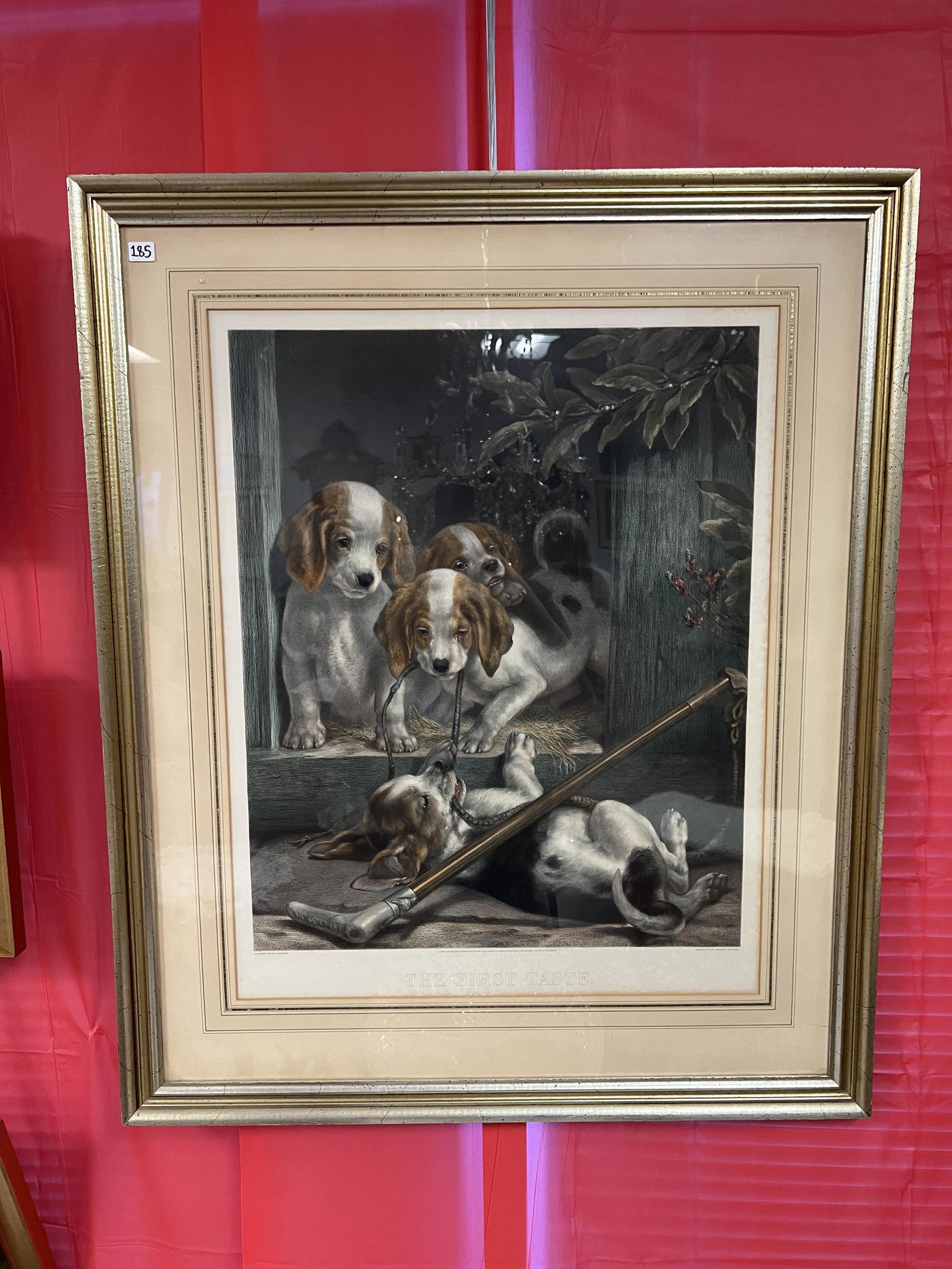 Alfred Lucas Engraving Of "the First Taste"