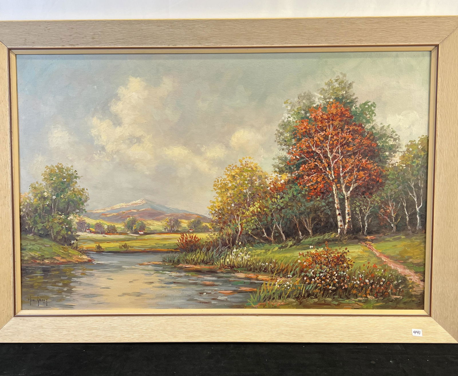 Nick Lenz Oil On Canvas Landscape