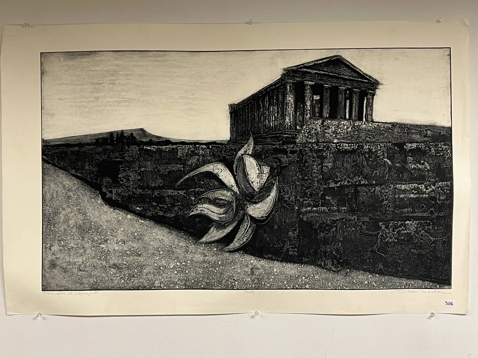 Dean Meeker Polymer Intaglio "temple At Grigento" Auction