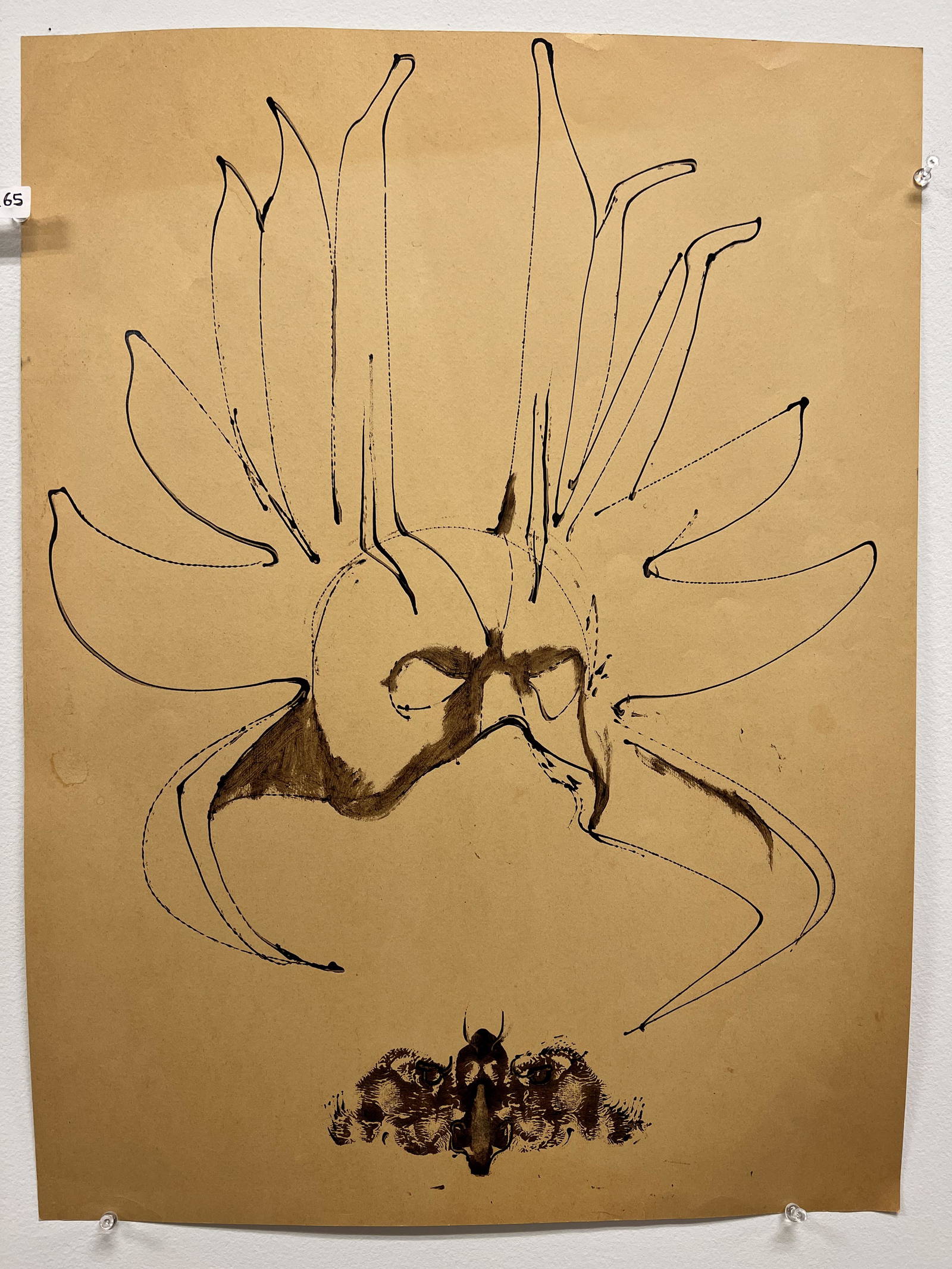 Dean Meeker Asphaltum Painting On Paper Auction