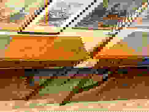 Antique Large Tiger Oak Library Table Auction