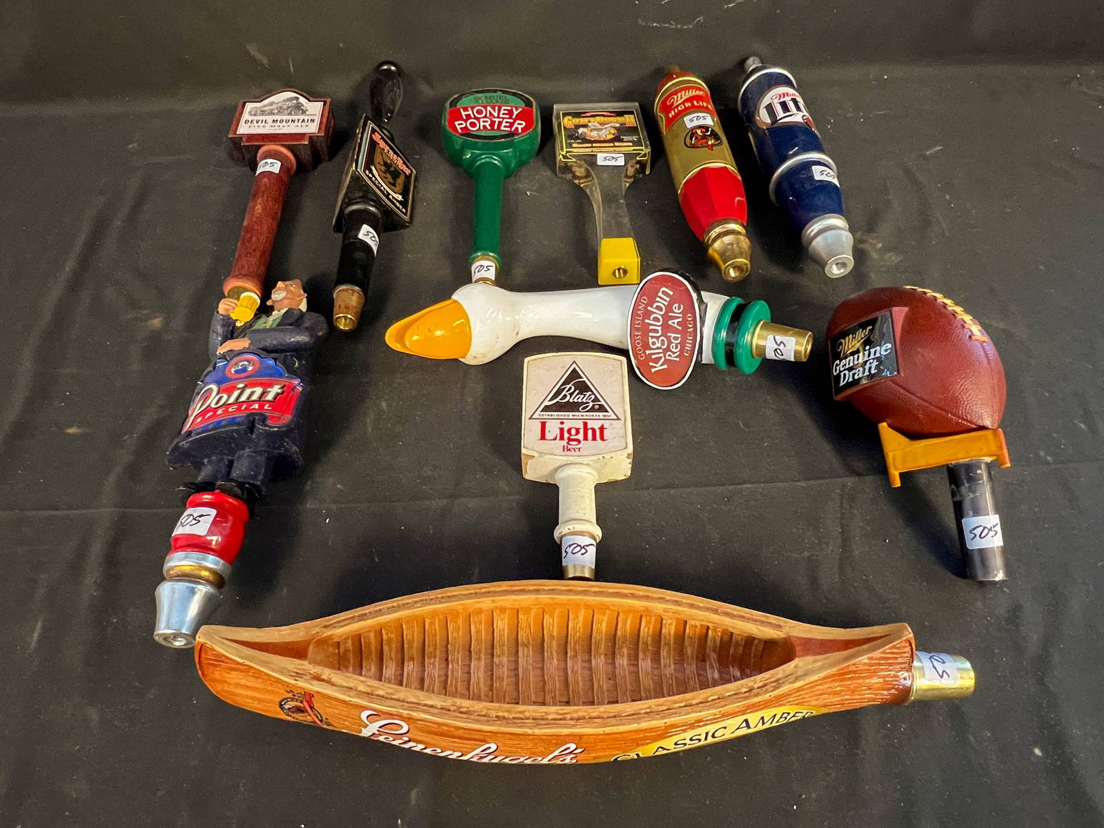 11 Beer Tappers By Various Makers Auction