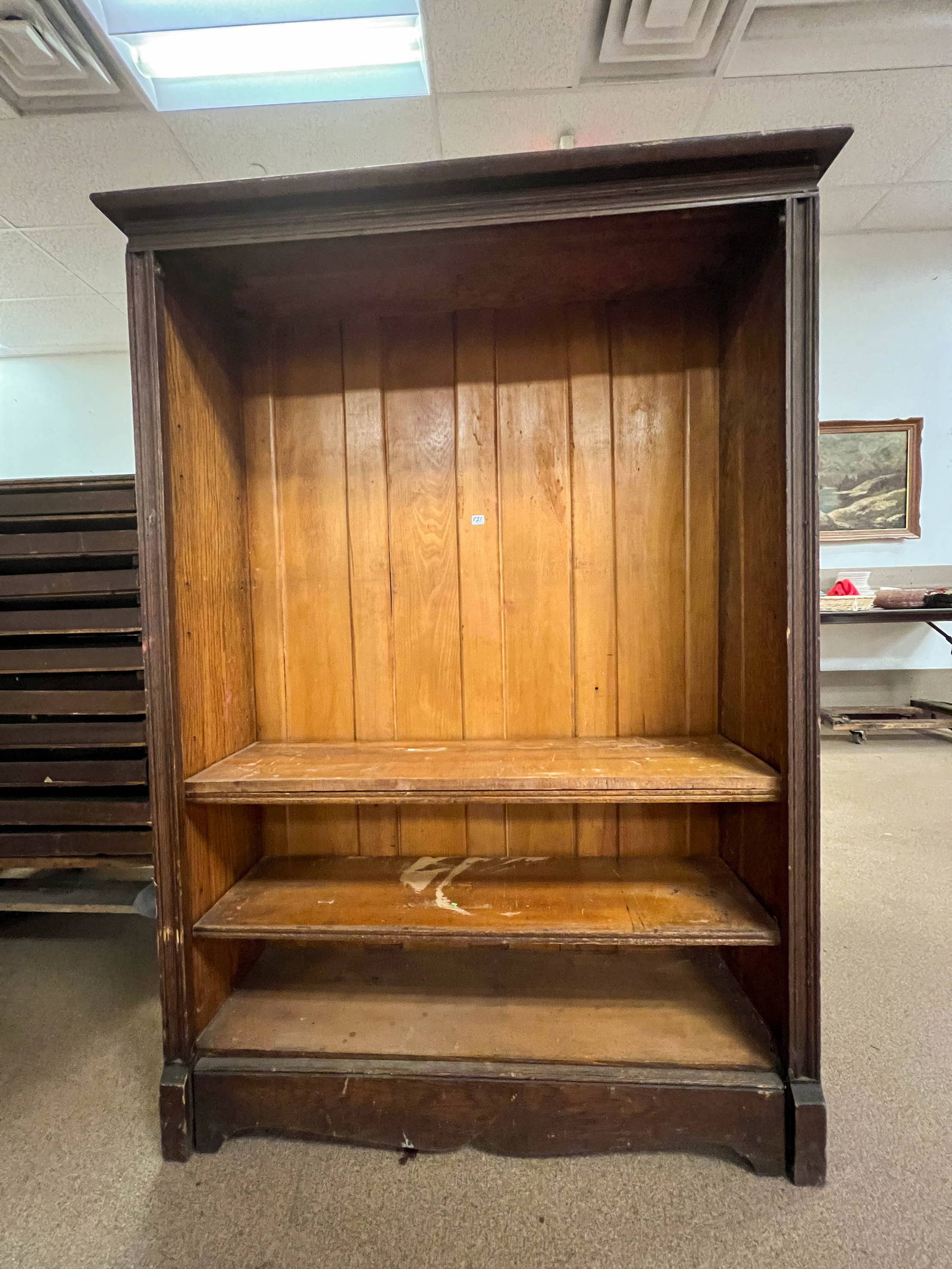 Antique Wood Bookcase Auction