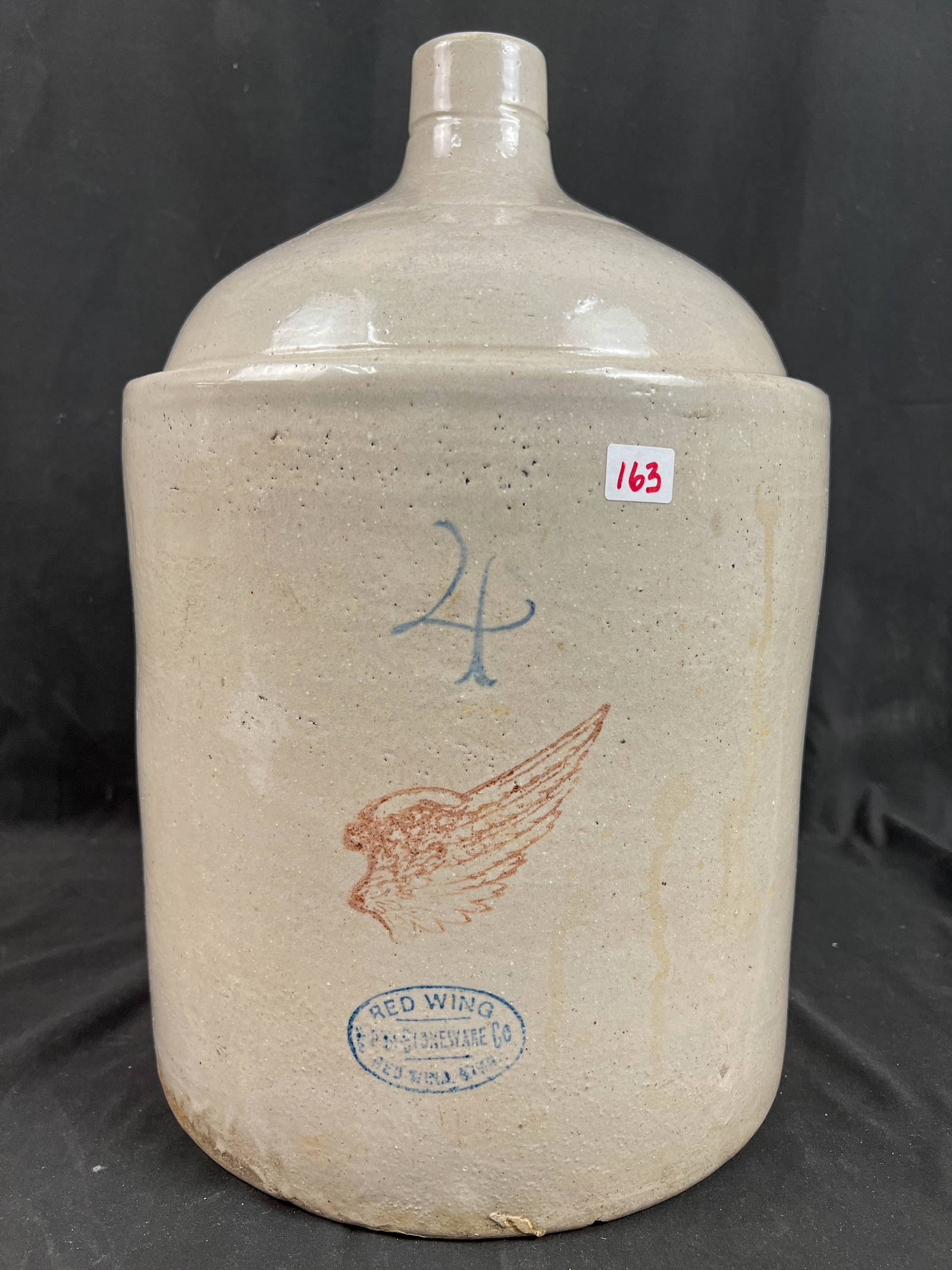 4 Gallon Red Wing Jug Auction