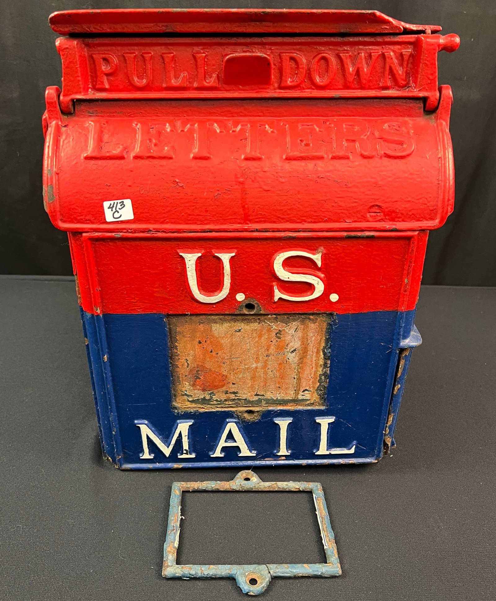 Us Cast Iron Mailbox & Post Auction