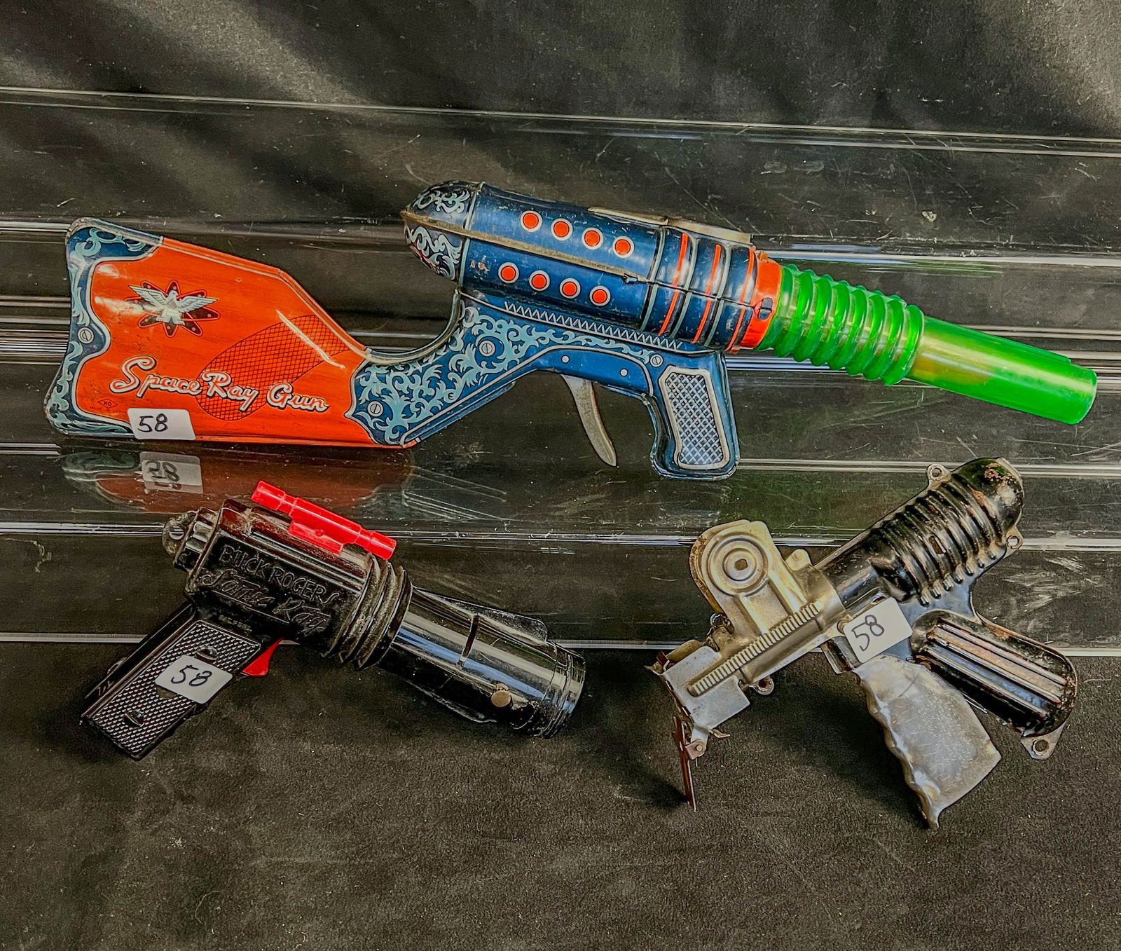 Group Of Vintage Ray Guns, Ko Yoshira, Buck Rogers Sonic Ray, Numatic ...