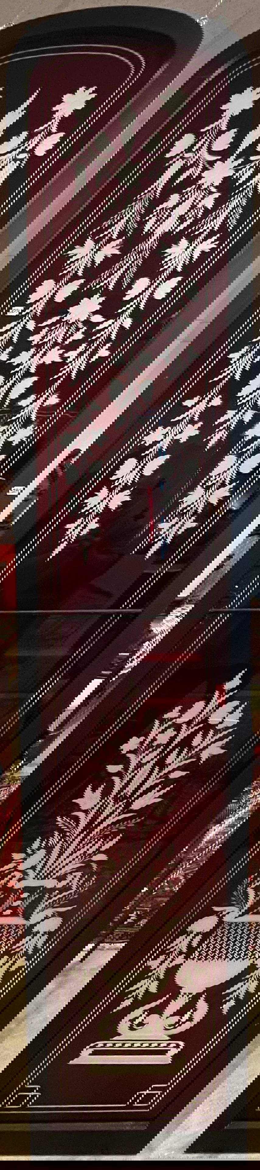 Ruby Acid Cutback Victorian Window Auction