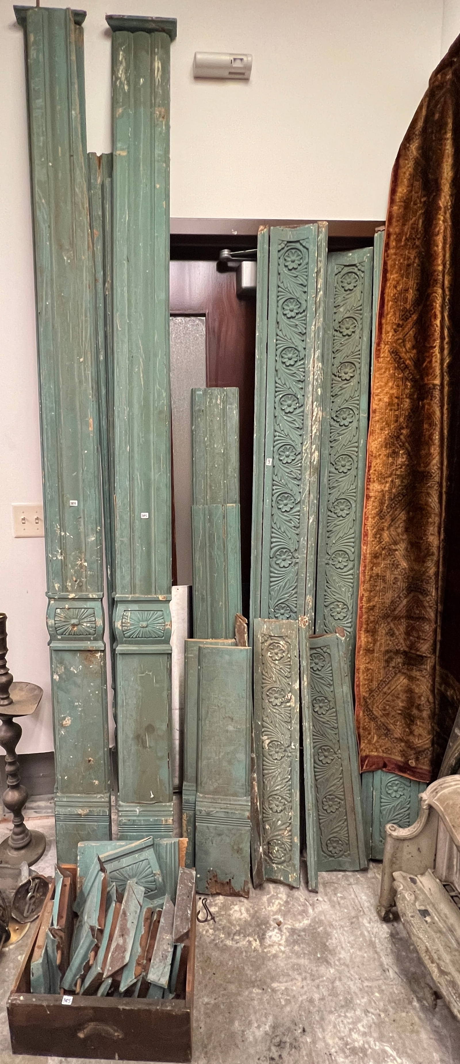 Carved Victorian Entry Hall Window And Door Trims C1850's Auction