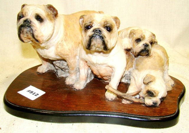 Killyglen Studios Bulldog, Family Of 4, Rough Cast