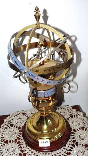 Devon Clock Co. Mechanical Orrery W/annular Dial Modern