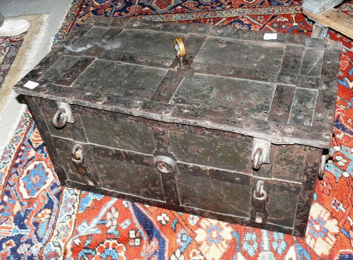 Armada Chest, W/key, Safe Strong Box, German, 17th C