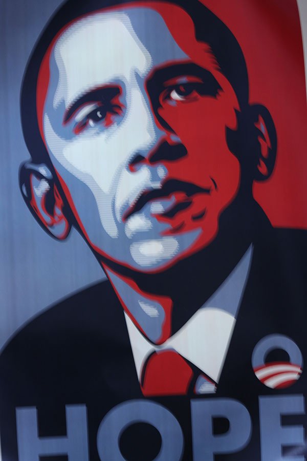 BARRACK OBAMA RED,WHITE AND BLUE - Sep 03, 2013 | SMRJ Auctions in CA