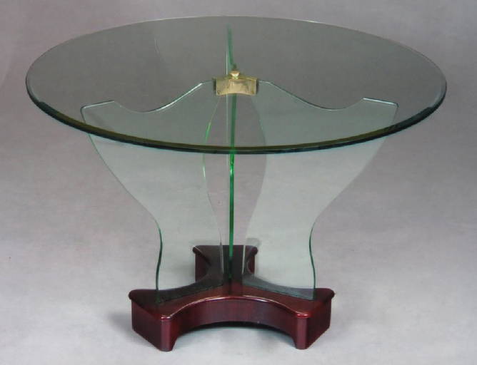 Mid Century Modern Italian Low Glass Table