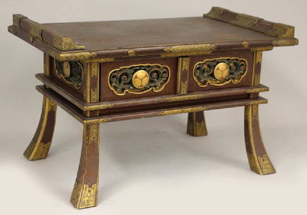 Japanese Ebonised Altar Stand,