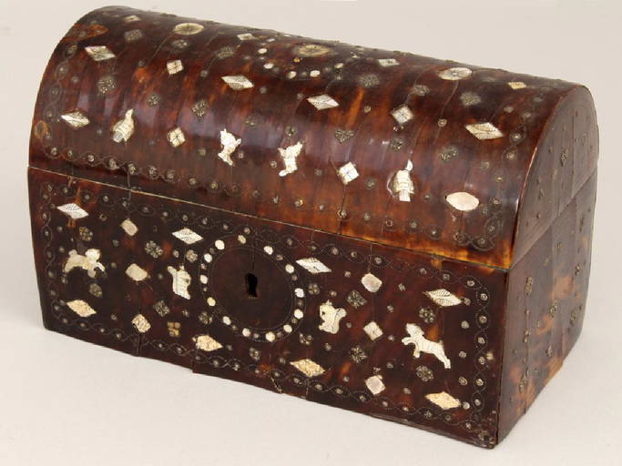 18th C. Spanish Colonial Dome Top Casket