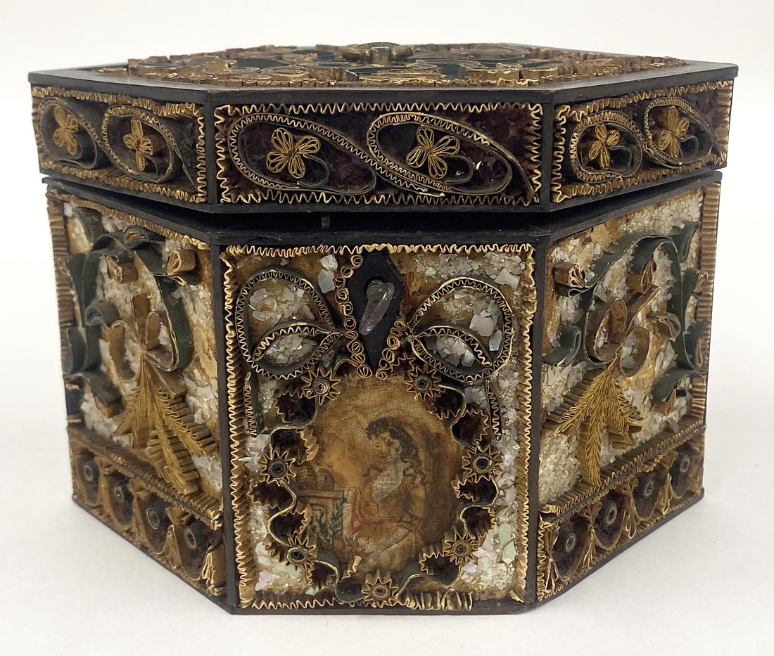 For Auction: GEORGIAN ROLLED PAPER TEA CADDY (#0196) on Mar 15, 2020 ...