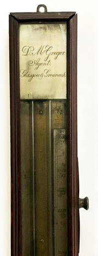 Rare Scottish Stick Barometer, Adie & Son, Edinburgh