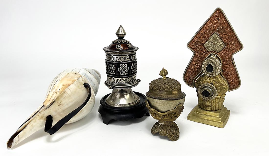 (on 4) Tibetan Buddhist Ritual Objects