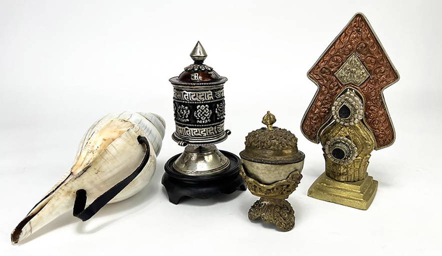 (on 4) Tibetan Buddhist Ritual Objects