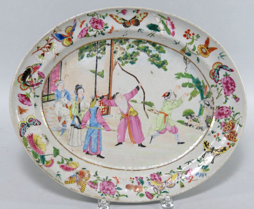 CHINESE EXPORT PORCELAIN MANDARIN PLATTER - May 06, 2012 | CRN Auctions ...