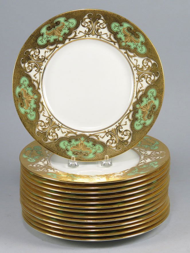 SET OF (12) MINTON DINNER PLATES