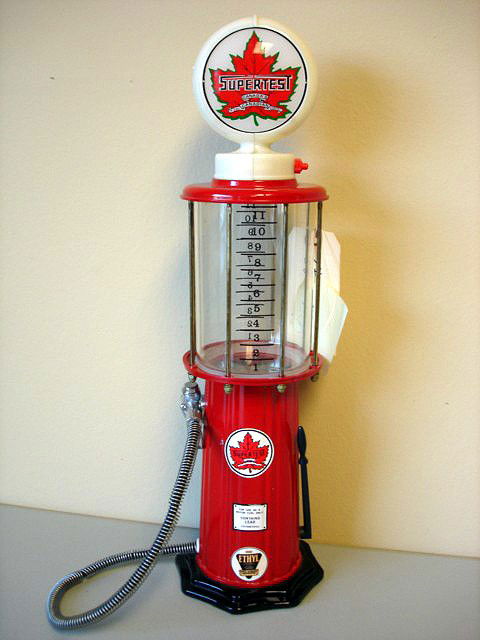 Antique Supertest Gas Pump Collectable Bar Acces