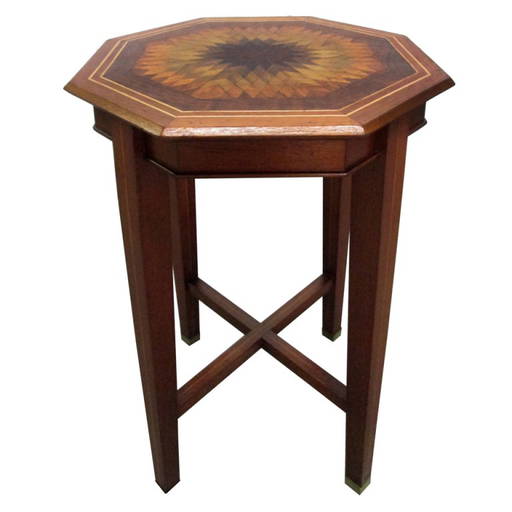 Octagonal Antique Inlaid Table