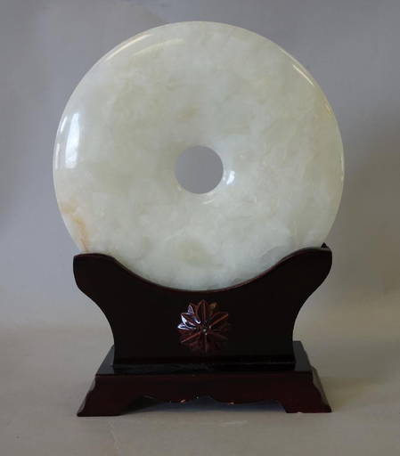 Large Chinese White & Russet Jade Bi Pi Disc - Mar 30, 2017 | Klein ...