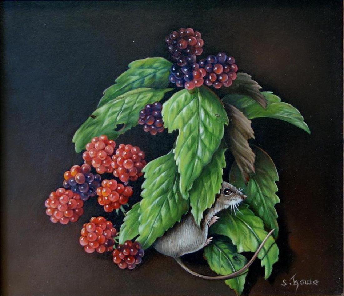 Shirley Howe (20thc) Trompe L'oiel Still Life