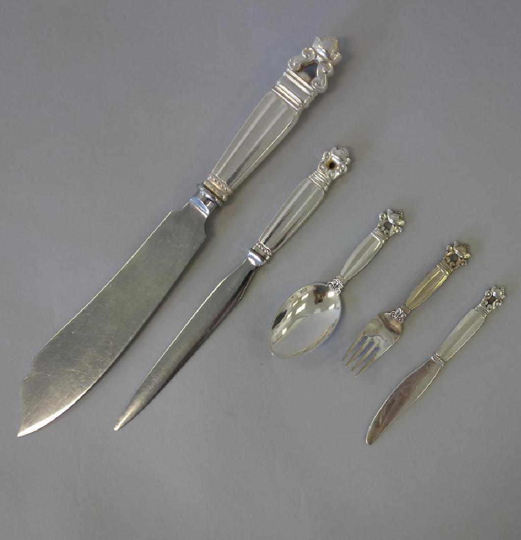 Georg Jensen Sterling Flatware, Acorn Ptn