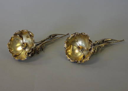 Buccellati Sterling Poppy Salt & Pepper Shakers