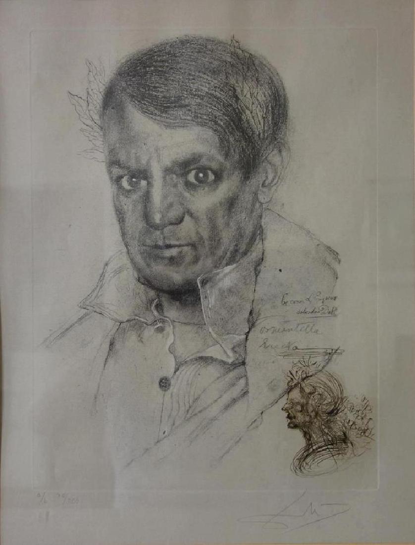 Salvador Dali (1904-1989) Portrait of Picasso
